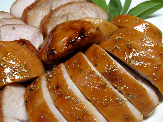 A Cozy Bee: Salted Roast Turkey Breast with Honey Chipotle Glaze