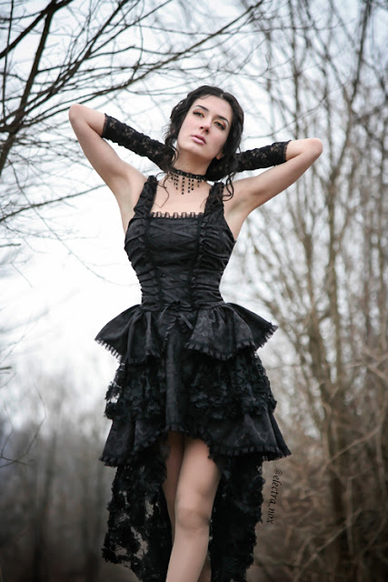 The Gothic Shop Blog: Jacquard Gothic Dress - Electra Nox