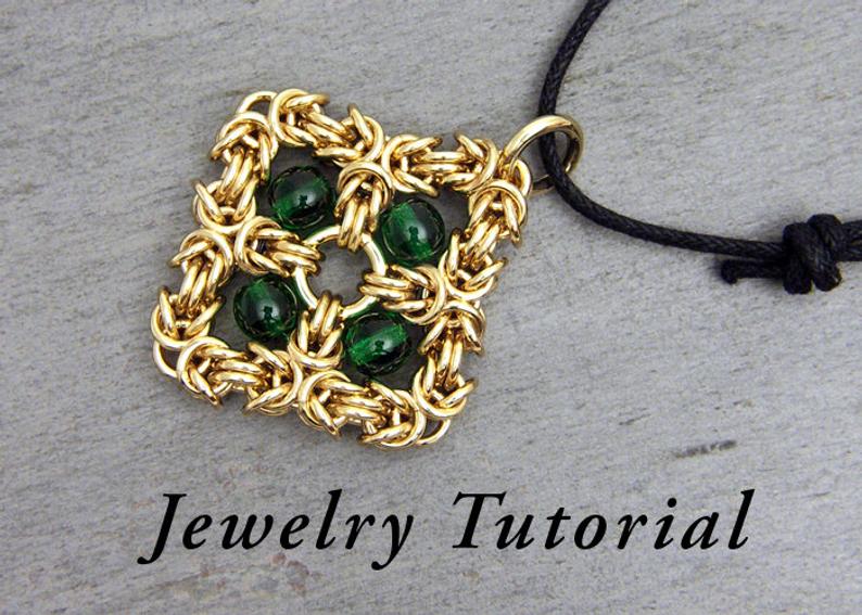 Geometric Chain Maille and Bead Jewelry Tutorials by Davidchain / The Beading Gem