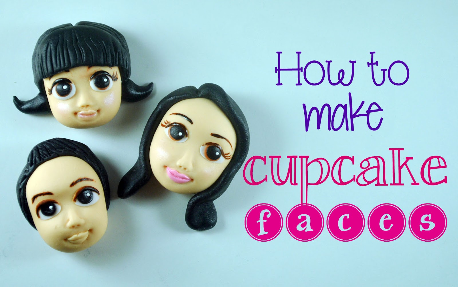 bakery cook and tips: How to Make Cupcake Faces (Intermediate Version)