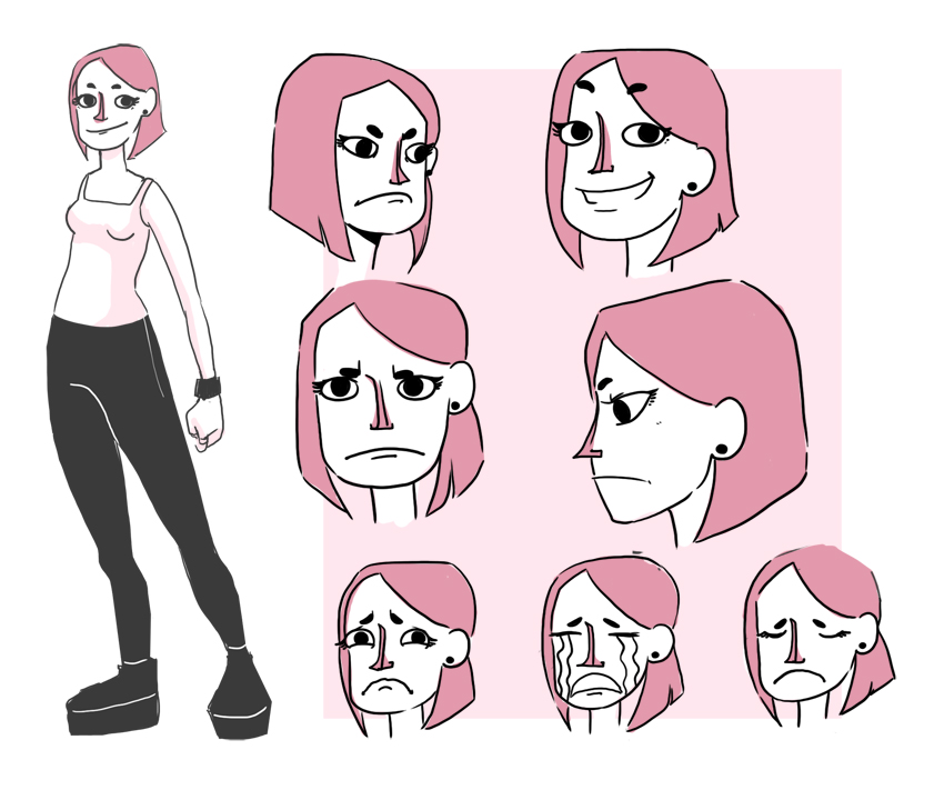 Samantha Niemczyk: Summer Side Quest: Character Expression Sheets