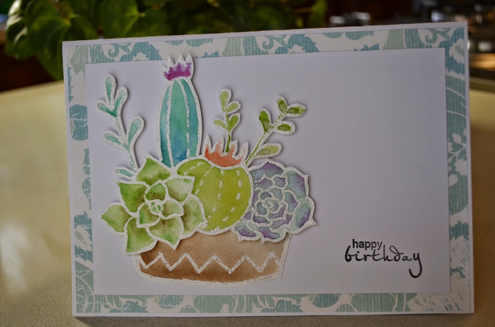 Cactus Birthday Card ~ Stuff and Spice