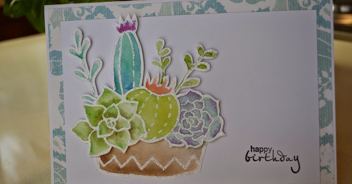Cactus Birthday Card ~ Stuff and Spice