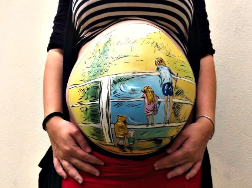 Baby bumps painting with funny characters ~ Art Craft Gift Ideas