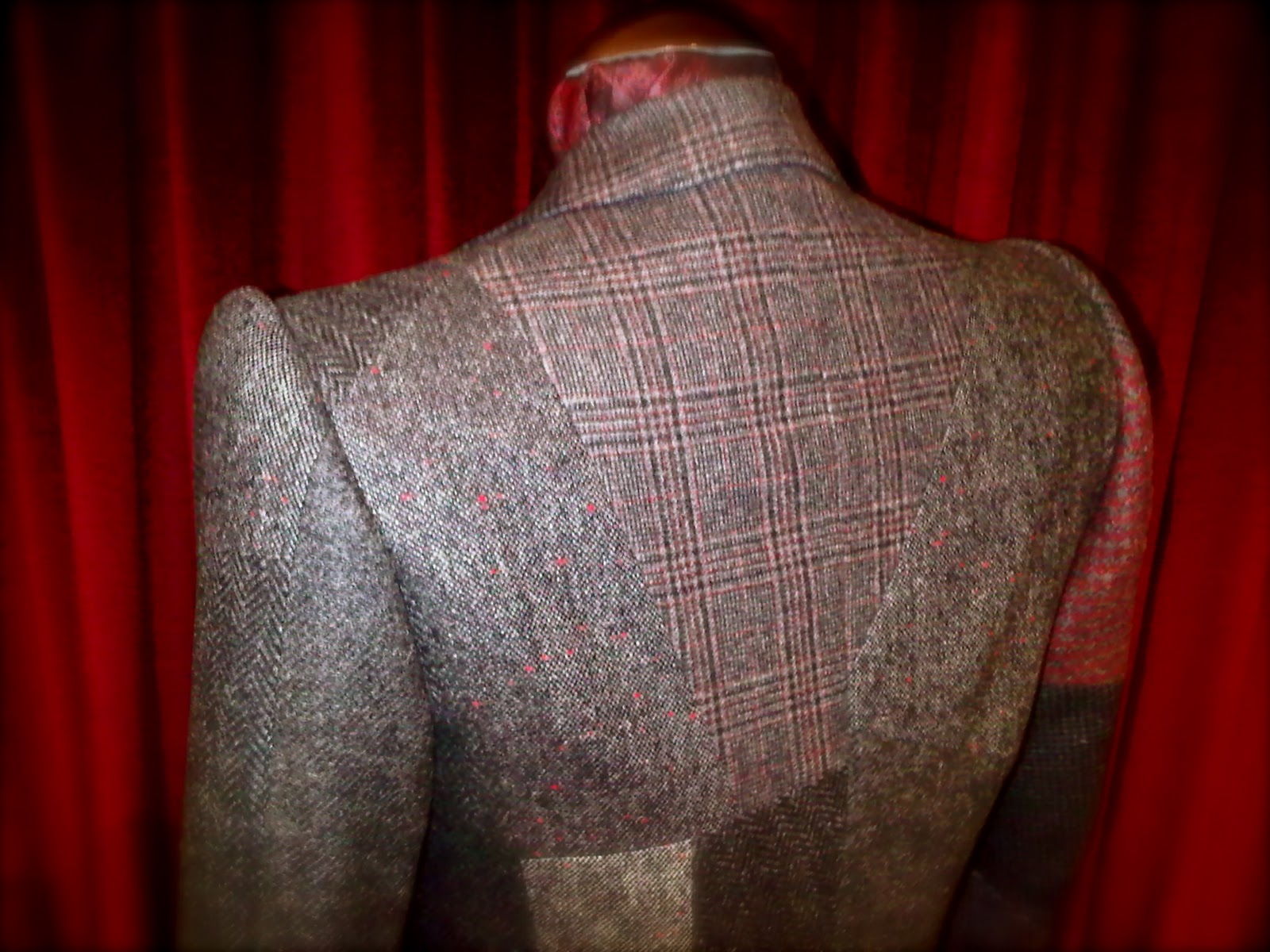 DAVIDE TAUB: Tweed Patchwork Jacket: Finished, 2011