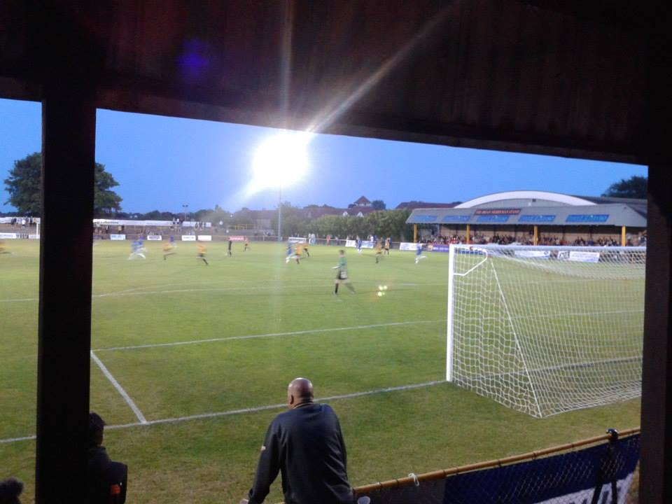 The Rainham End.: Fullicks Stadium - Folkestone Invicta
