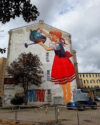Arteeblog: Mural em Bialystok, Polônia - Natalia Rak