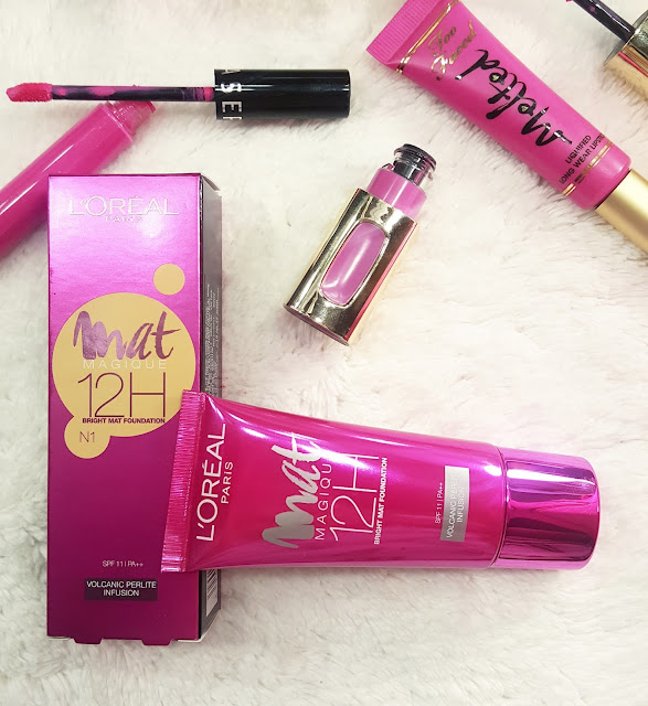 RIDZI MAKEUP: NEW L’OREAL MAT MAGIQUE 12H BRIGHT MAT FOUNDATION REVIEW