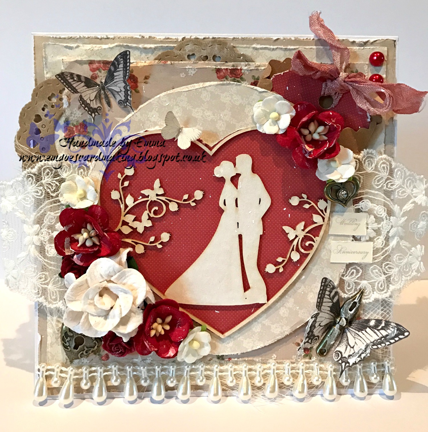 Emgoescardmaking 40th Wedding Anniversary Card Emgoescardmaking 40th Wedding Anniversary Card