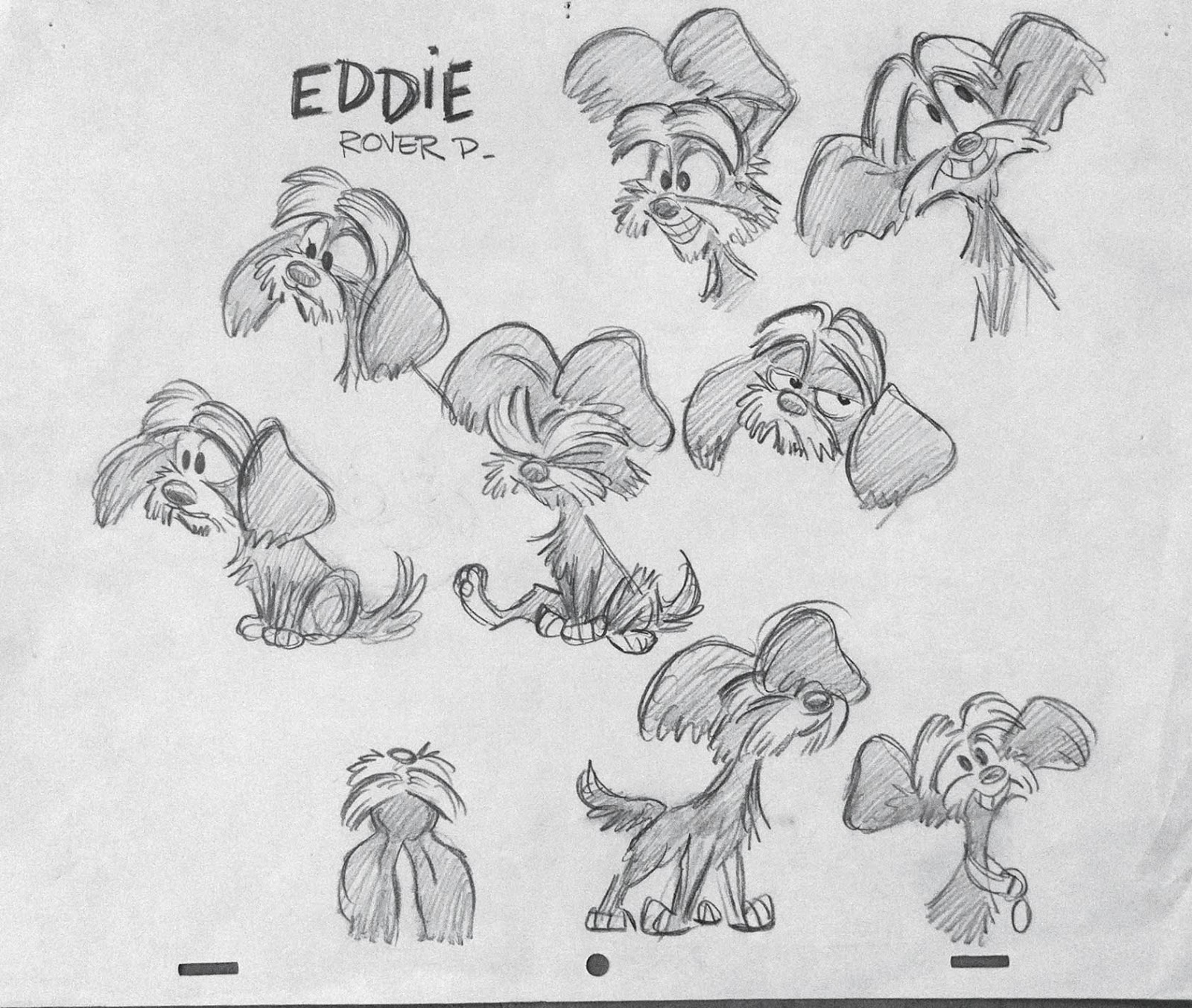 Skip Jones Animation: Model Sheet from Rover Dangerfield