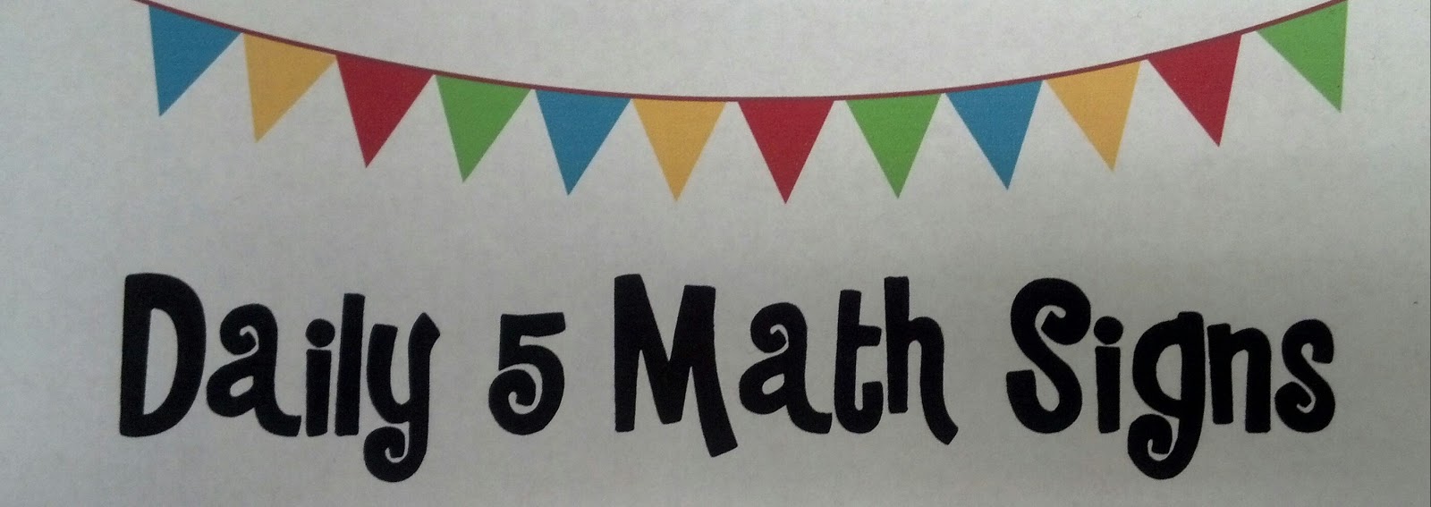 I'm Just Saying...: Daily 5 Reading & Math Signs