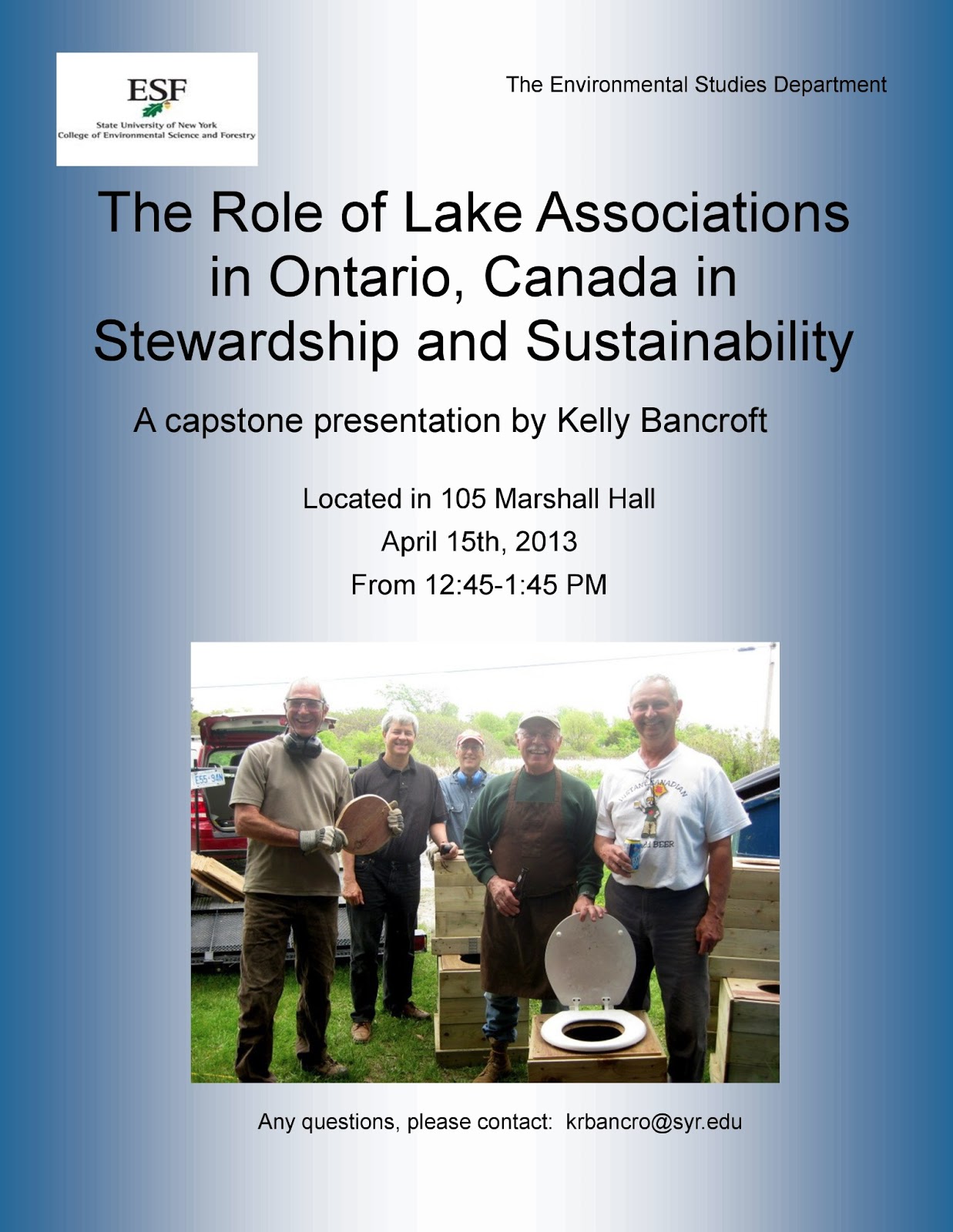 Environmental Studies at SUNY-ESF: April 2013