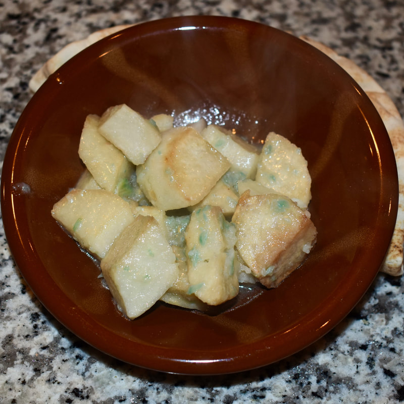 ELOSS MEDINAH (FRIED TARO ROOT) RECIPE | LEBANESE RECIPES