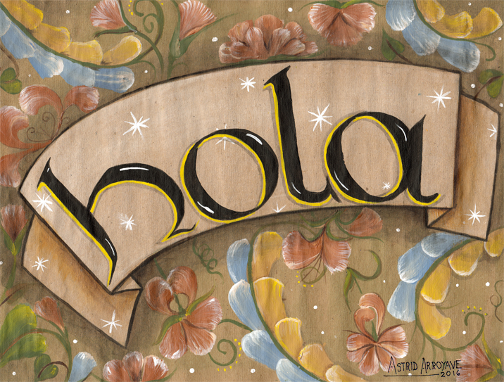 Astrid Arroyave Art: Fairy tale calligraphy. Caligrafía cuento de hadas.