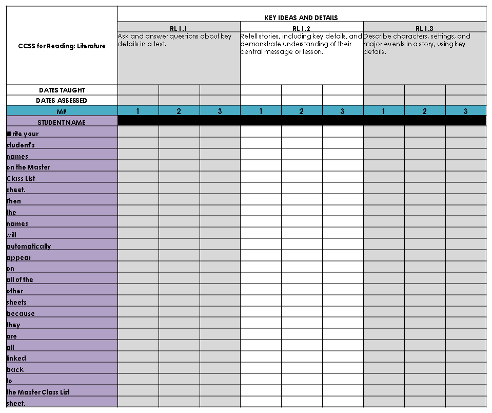 Kristin Cook s Classroom Blog Common Core ELA Checklist For 1st Grade Kristin Cook s Classroom Blog Common Core ELA Checklist For 1st Grade