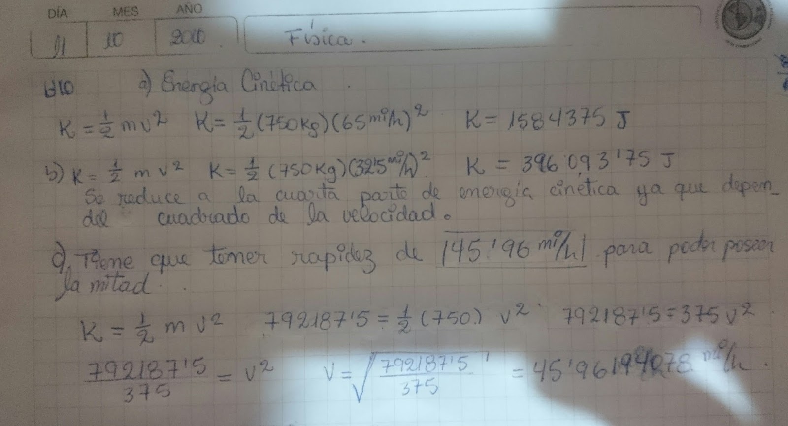 UNIDAD 1. TRABAJO Y ENERGÍA