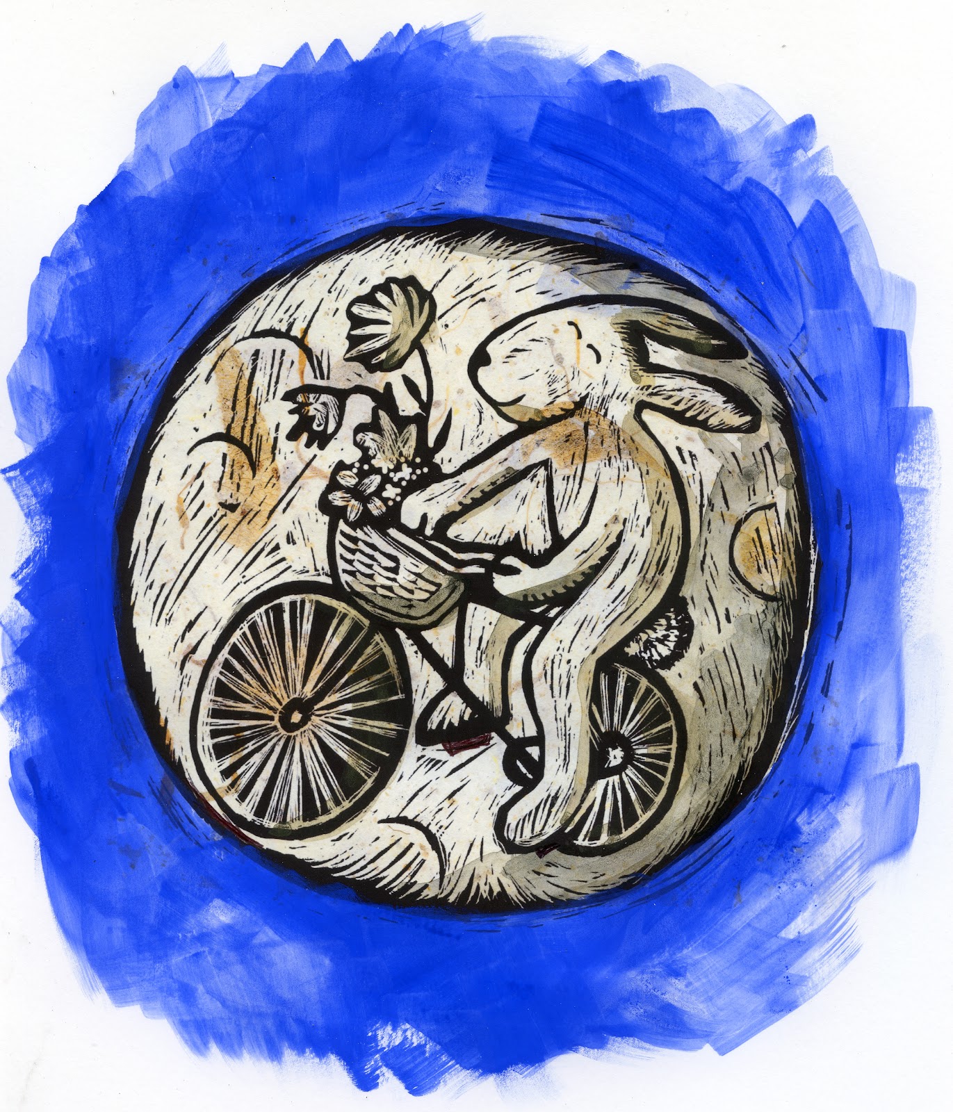 Claudia's Illustration Blog: Rabbit in the moon