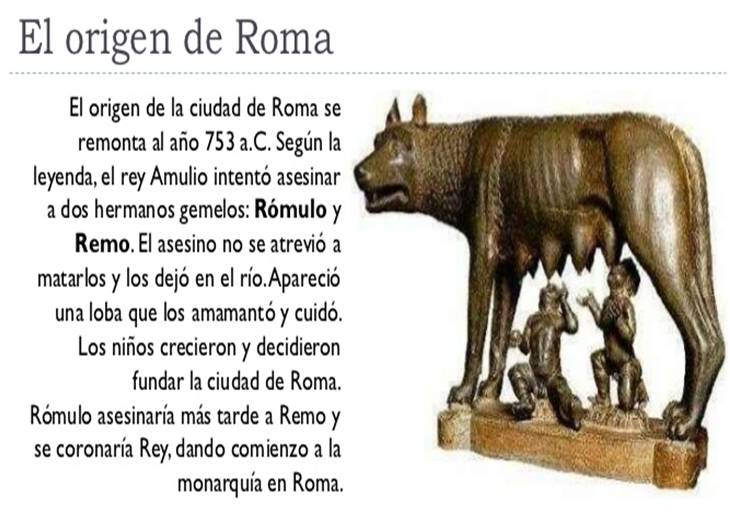 Asignatura Civilizaciones.: LA FUNDACIÓN MÍTICA DE ROMA.