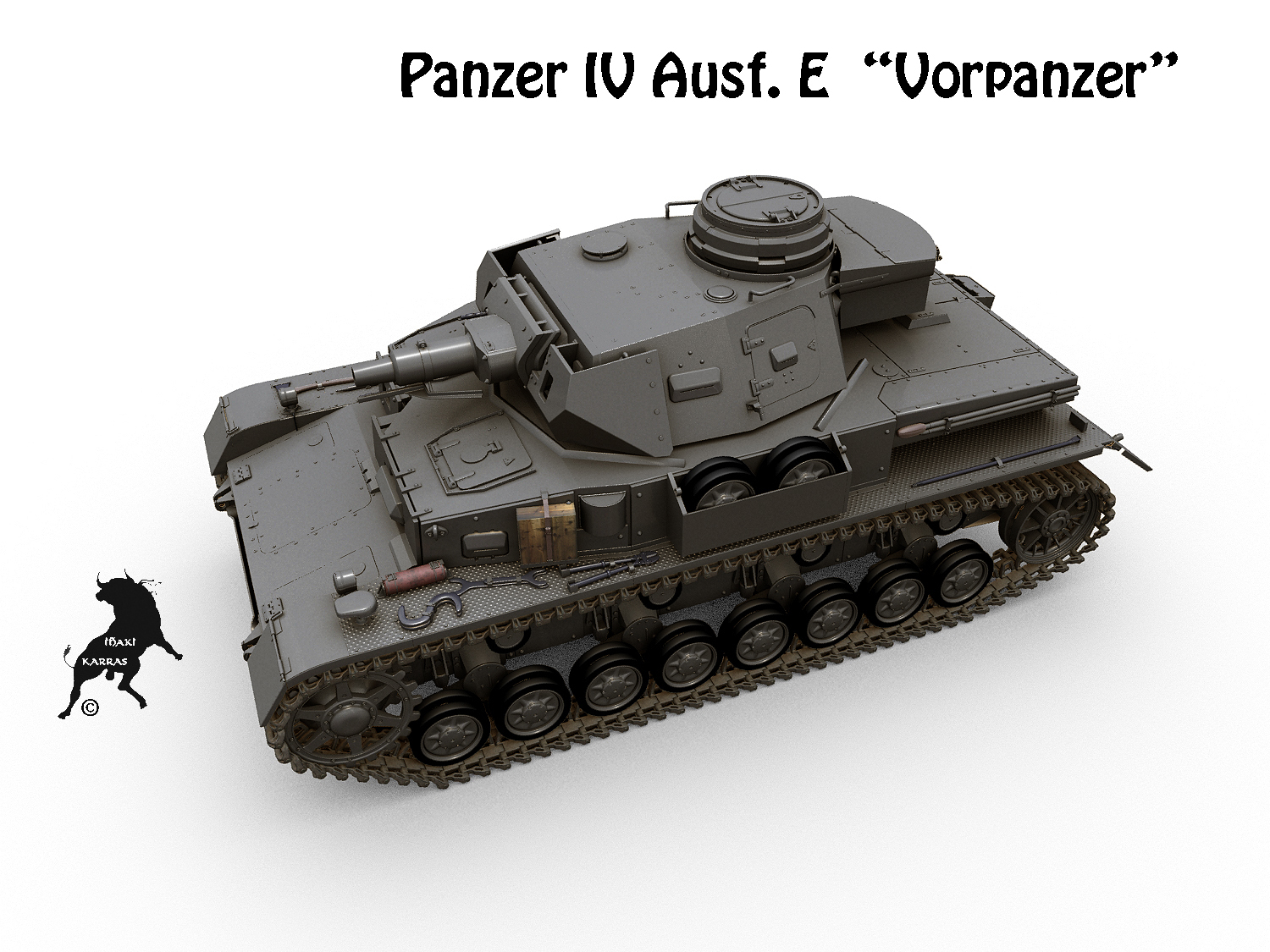 Modelos 3D: Panzer IV Ausf. E "Vorpanzer"