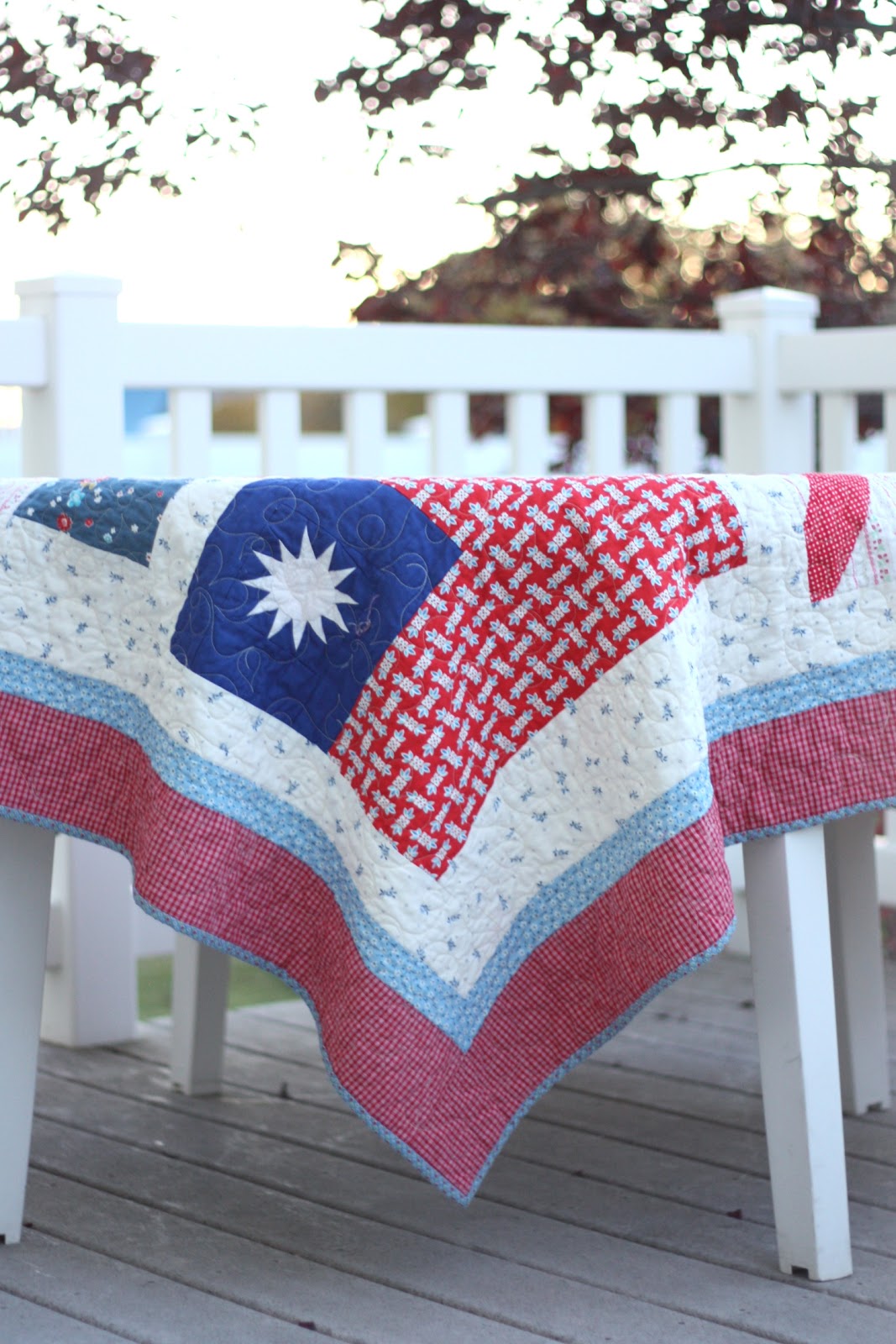 New Flag Quilt for an Old Chum - Diary of a Quilter - a quilt blog