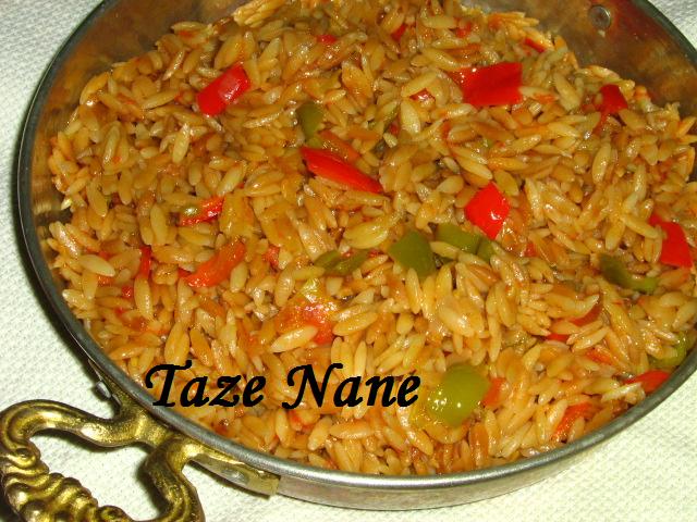 TAZE NANE: BİBERLİ ARPA ŞEHRİYE PİLAVI