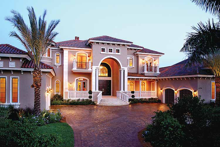 luxury homes: Front elevation picture