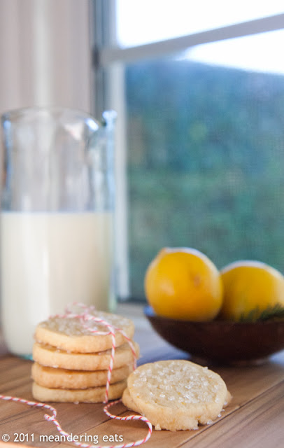 meandering eats: Great Food Blogger Cookie Swap: Meyer Lemon Sables