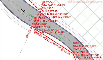 Creating Labels in Plan View - AutoCAD Civil 3D Tutorials