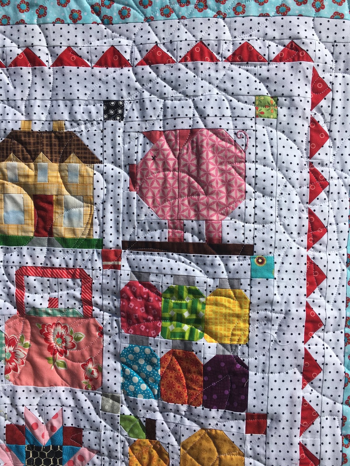 Tanya Quilts in CO: Farm Girl Vintage Quilt Finish