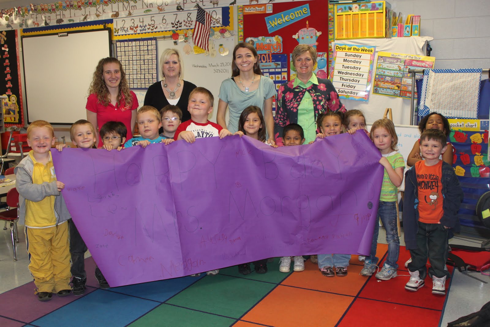 Mrs. Morgan's Kindergarten Class: Mrs. Morgan's Birthday