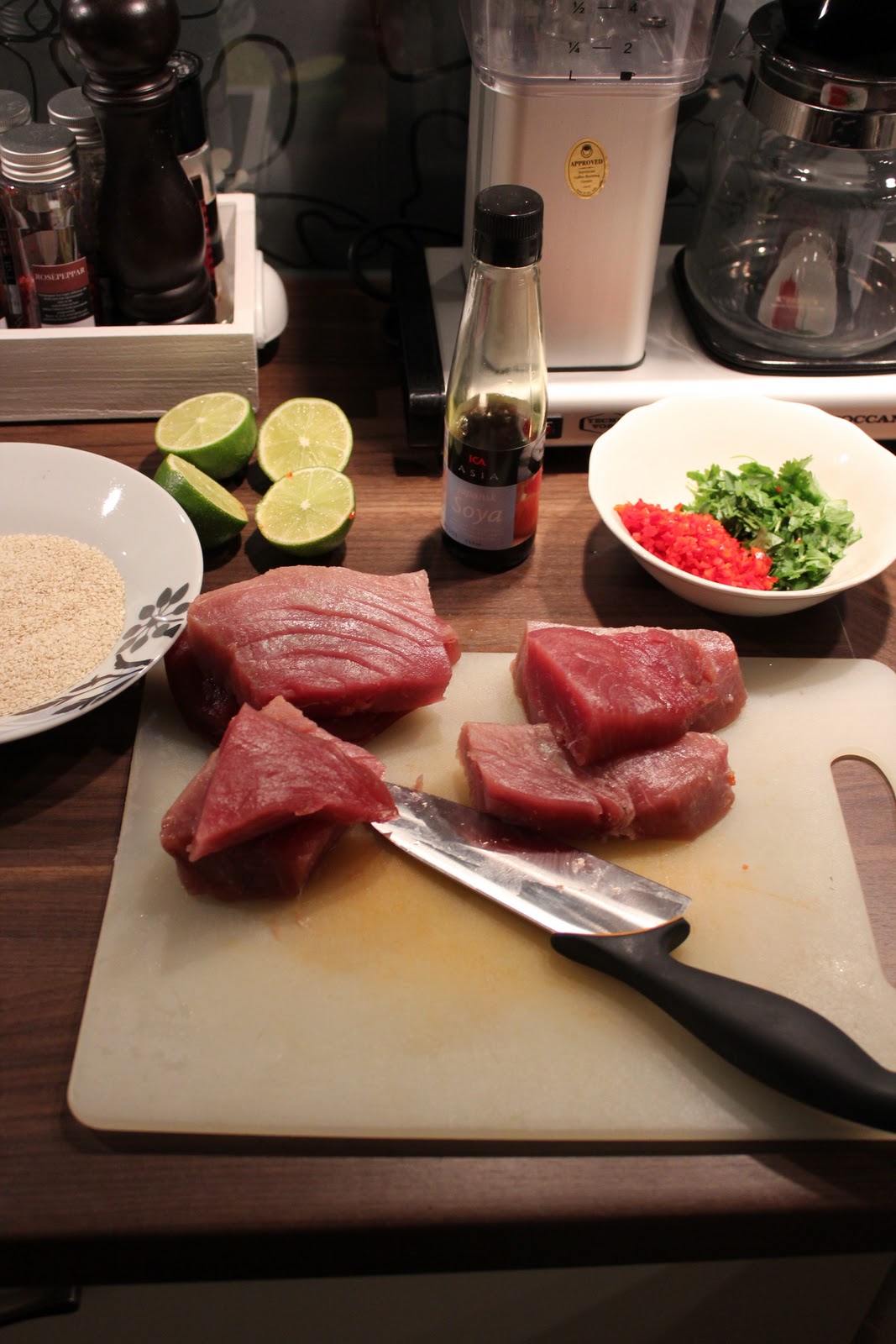 Frida Karolina: Sotad tonfiskcarpaccio