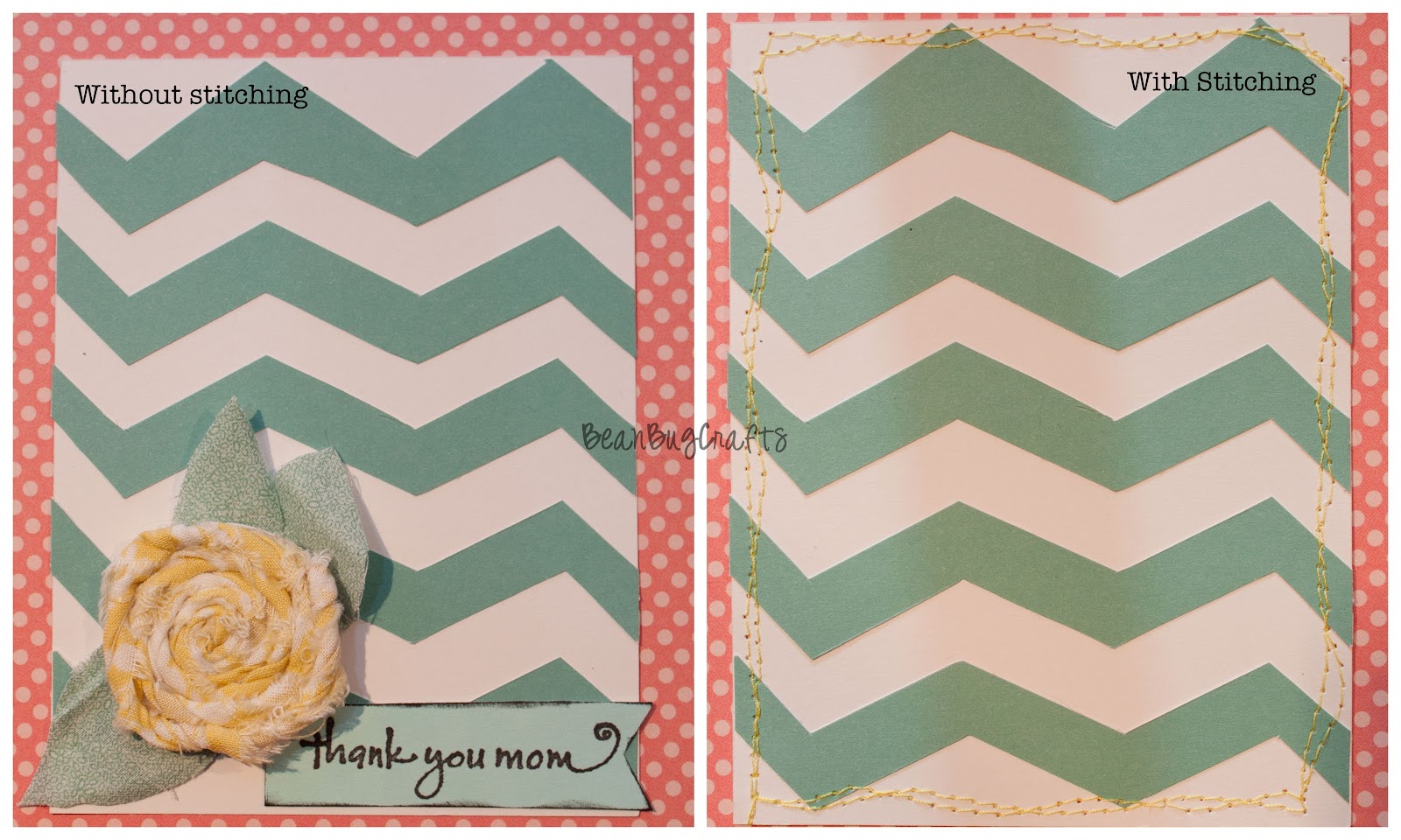BeanBugCrafts: Chevron Card Tutorial