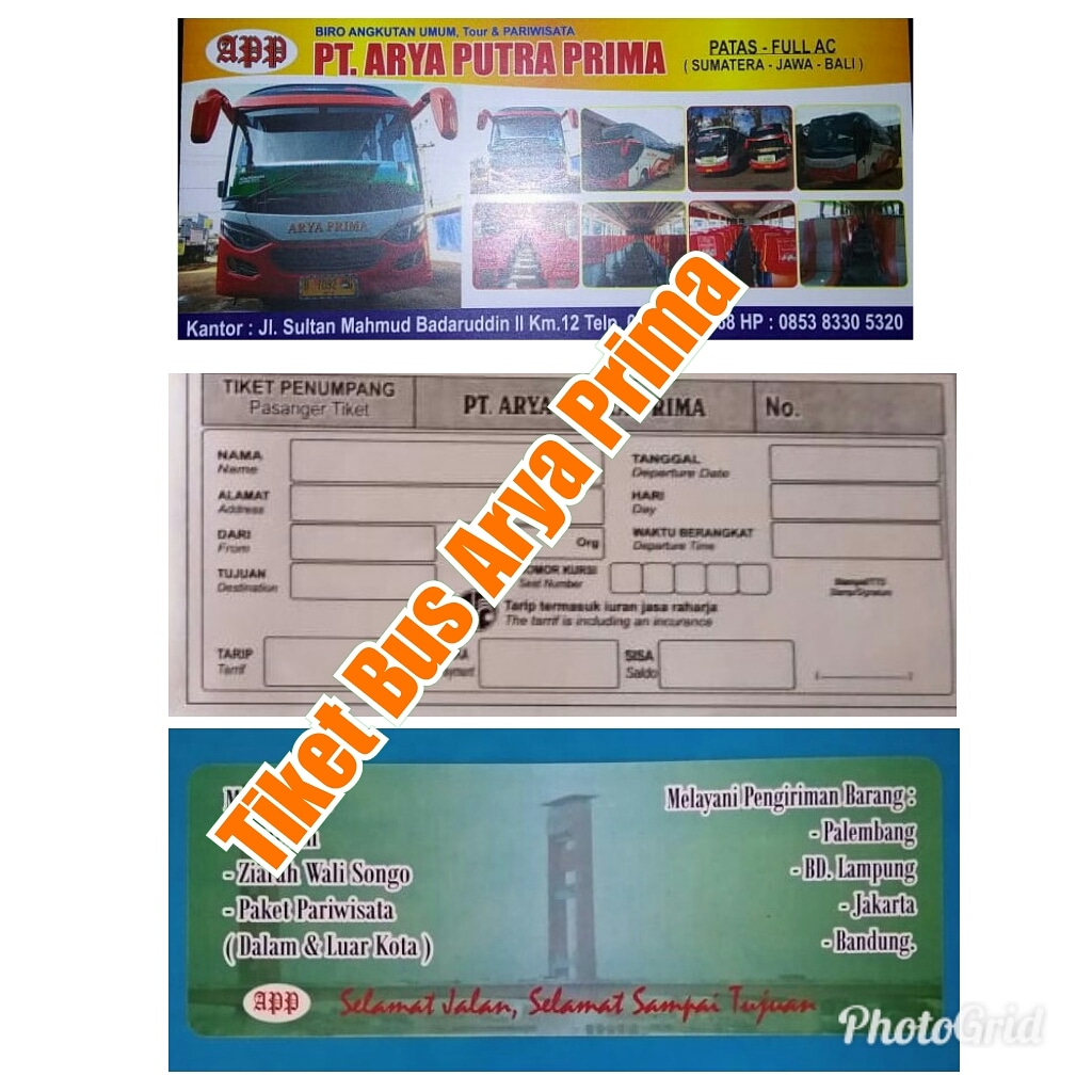 Tiket bus arya prima