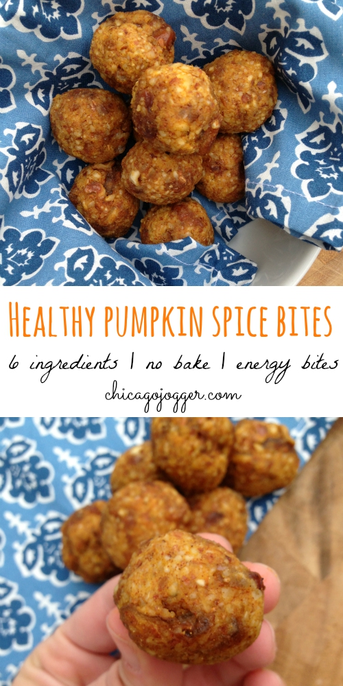Chicago Jogger: Running Update + Healthy Pumpkin Spice Bites