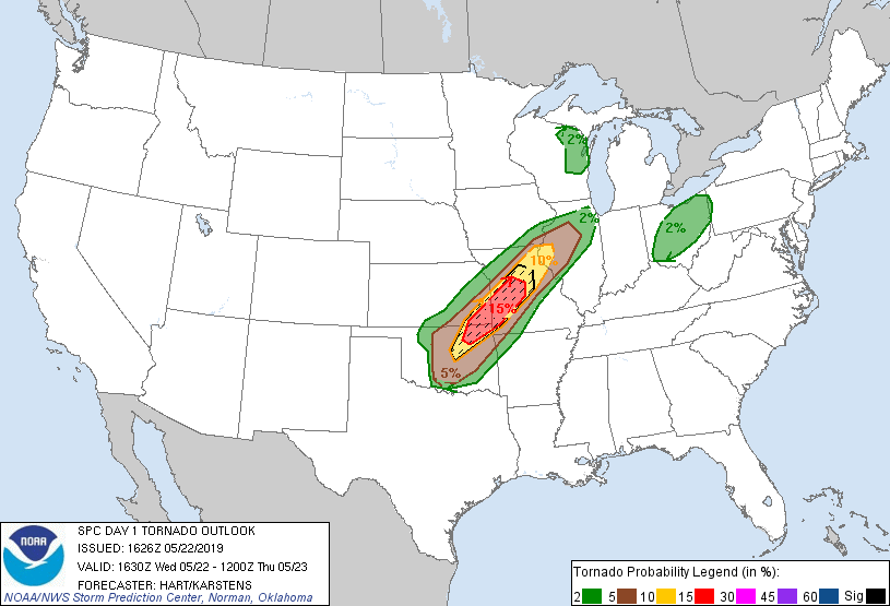 WeatherGraphy™: Moderate Risk for severe thunderstorms