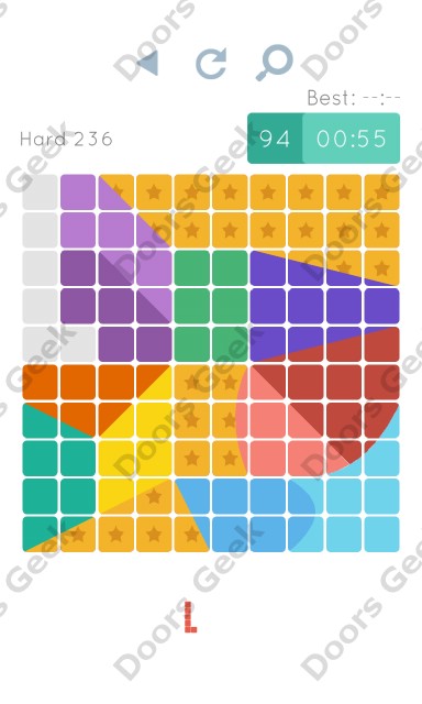 Blocks & Shapes [Hard] Level 236 Solution ~ Doors Geek
