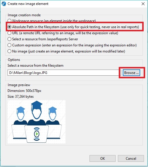 Techniques for Inserting Image in Jasper report