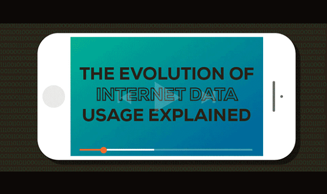 The Evolution Of Internet Data Usage Explained #Infographic - Visualistan