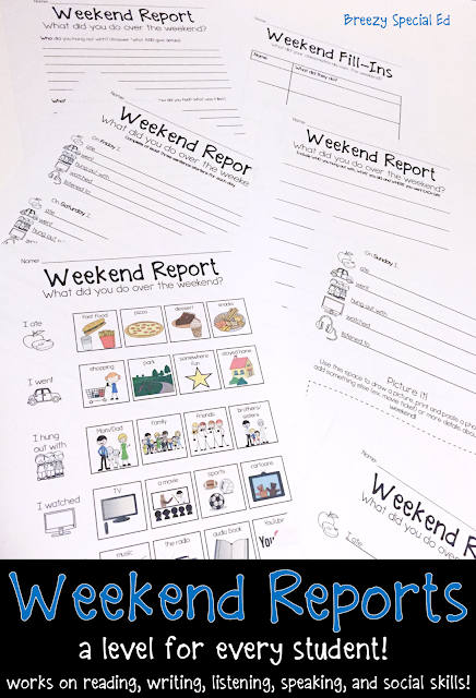 Make Monday Mornings Easier: Weekend Reports - Breezy Special Ed