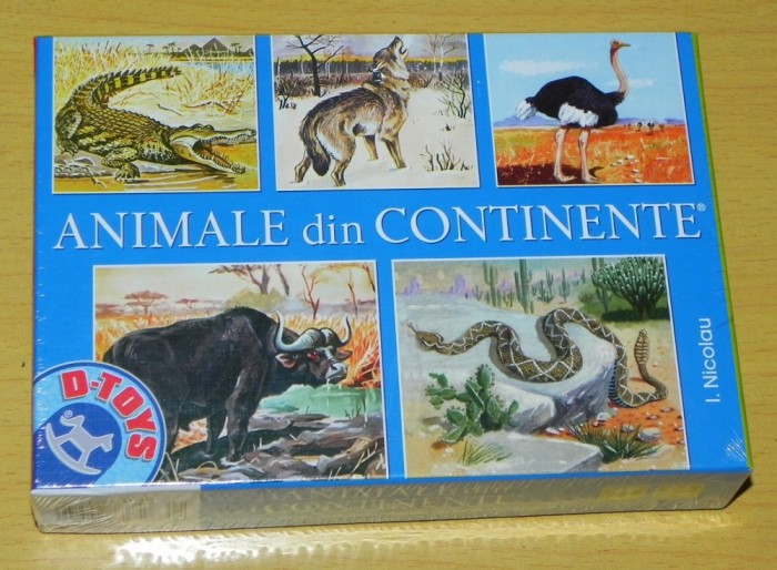 Lumea copiilor: jocuri, cărți, școală: Jocul Animale din continente