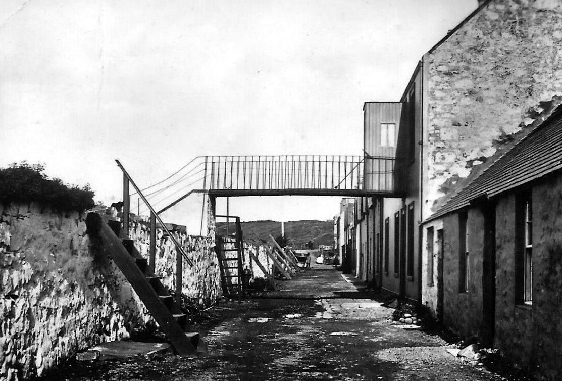 Tour Scotland: Old Photograph Main Street Port Logan Scotland