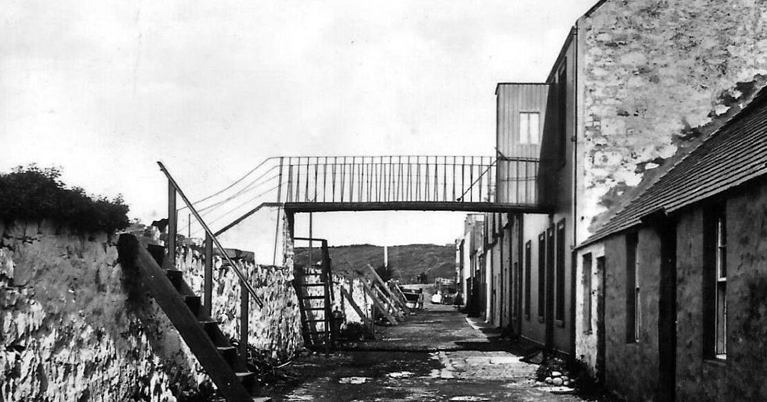 Tour Scotland: Old Photograph Main Street Port Logan Scotland