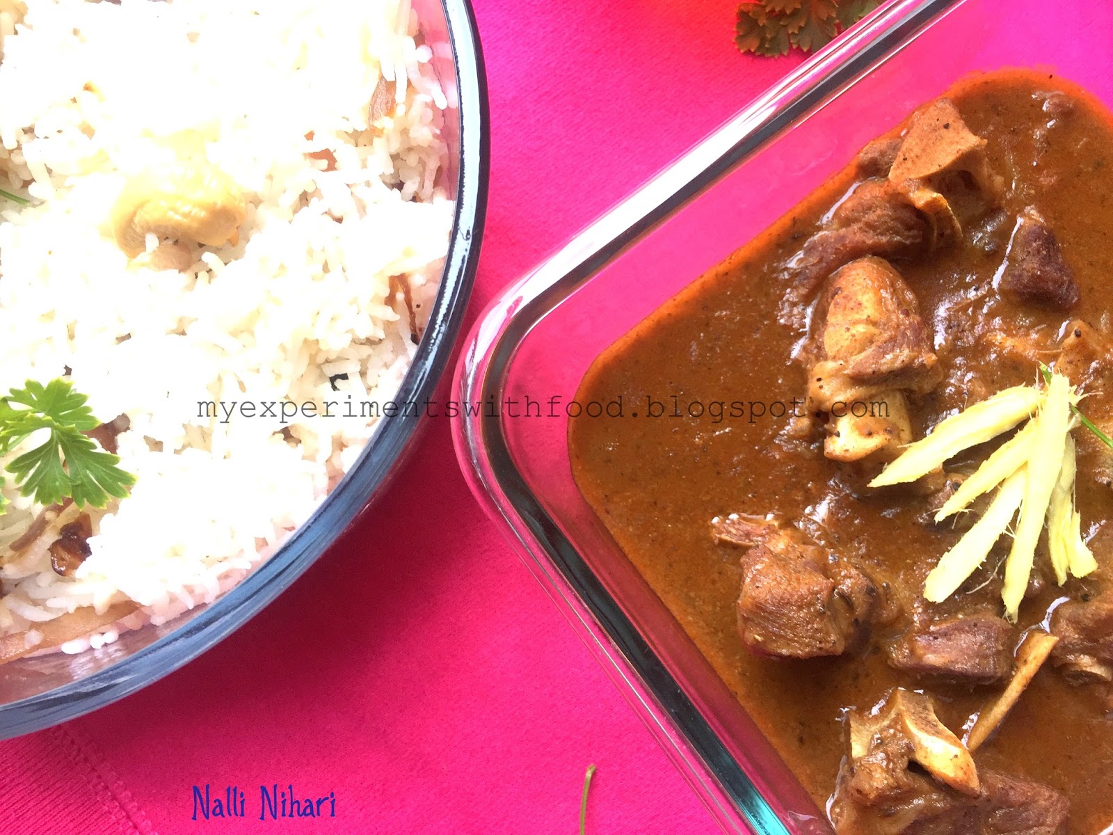 My Experiments With Food: Nalli Nihari/ Slow cooked Mutton in Spices