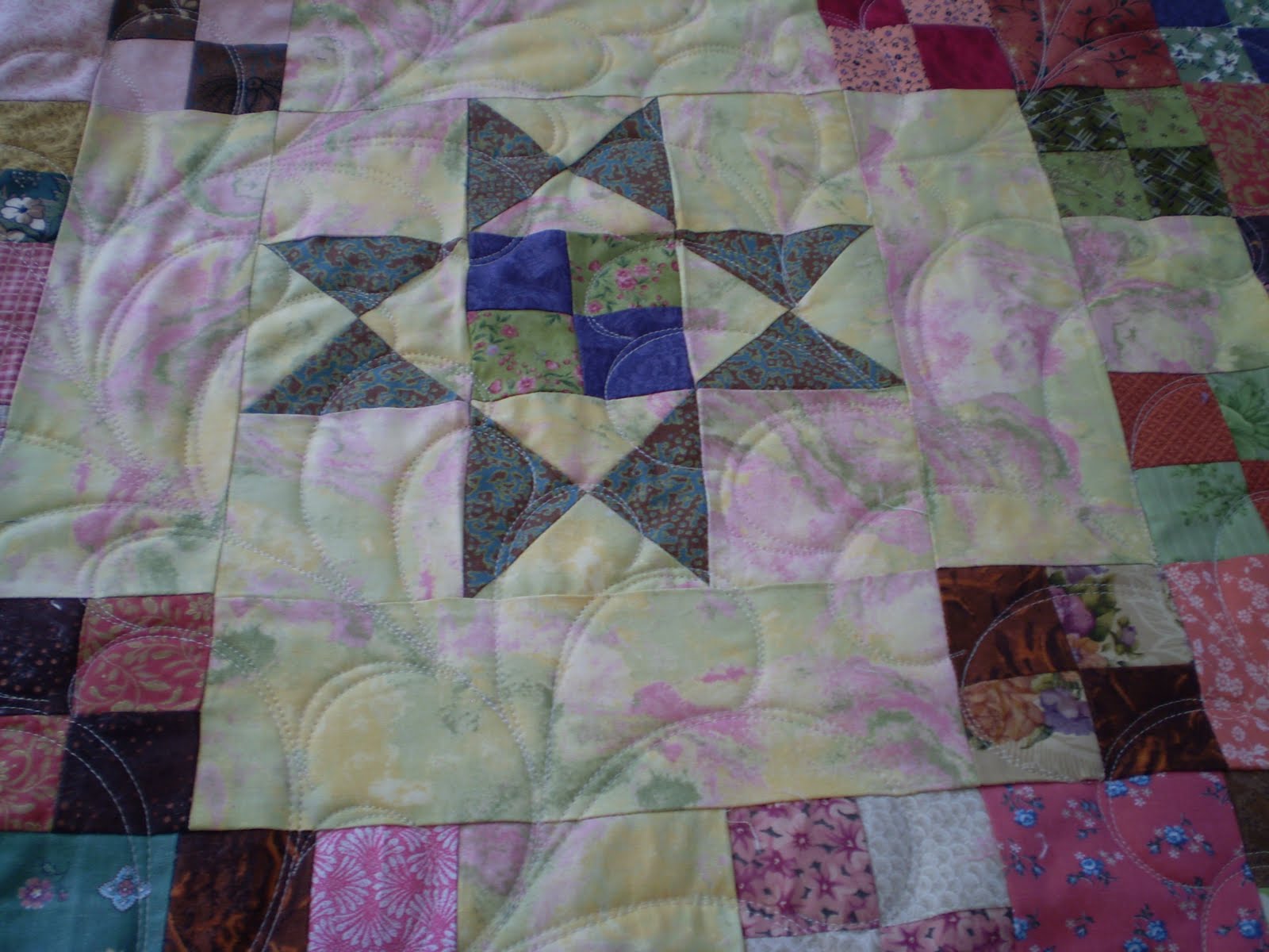 Down To Sew: Quilt #24- Scrappy 4-patch Stars Quilt