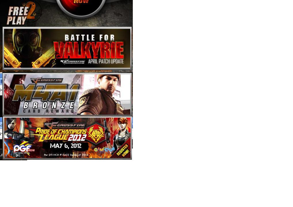 Crossfire Updates: crossfire Philippines news update,, in patch events