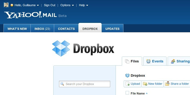 Dropbox Is Now Built into Yahoo Mail - Cyber Kendra