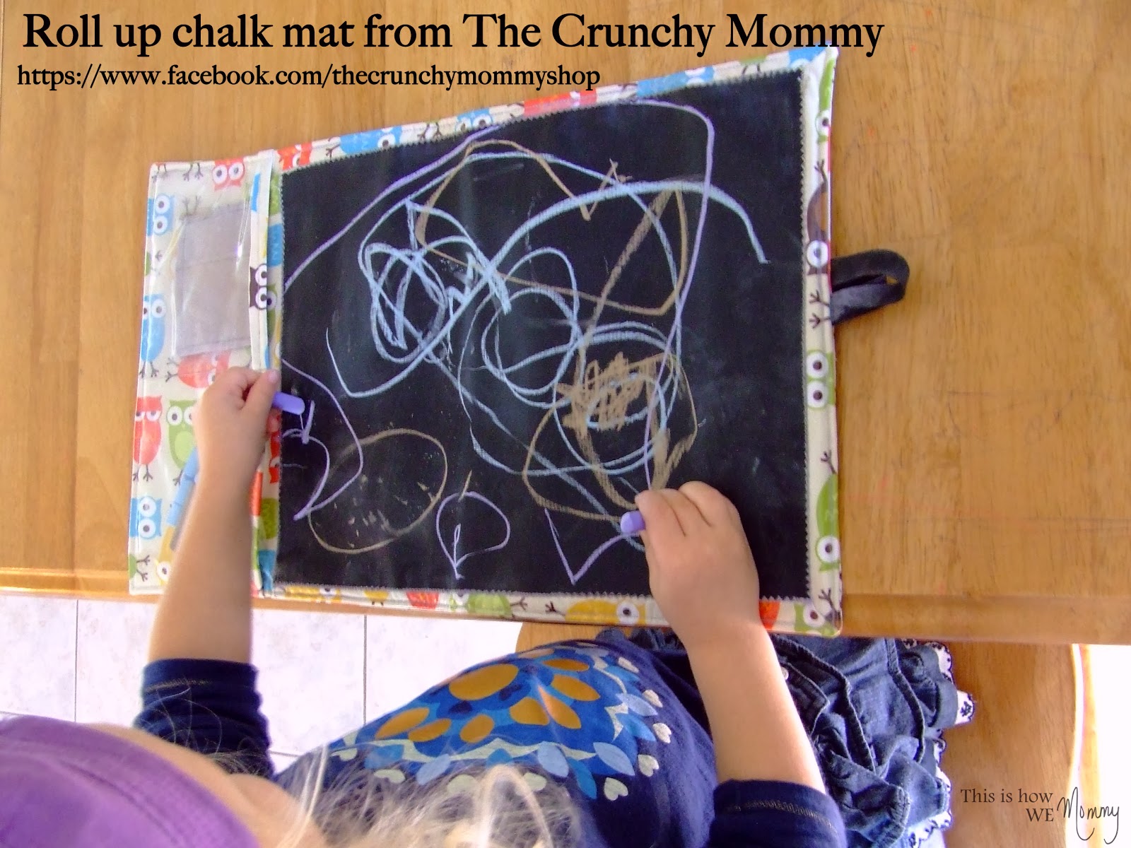 This is how we Mommy: Roll up chalk mat by The Crunchy Mommy