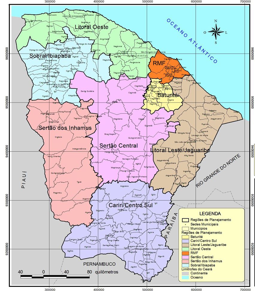 Mapa Do Ceará Para Imprimir - RETOEDU