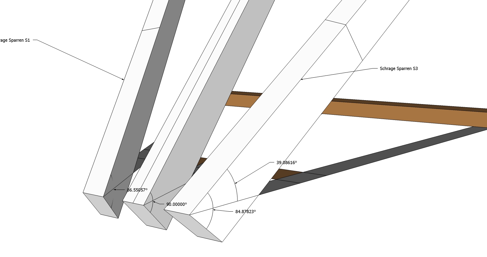 Roof Framing Geometry: Schräge Sparren