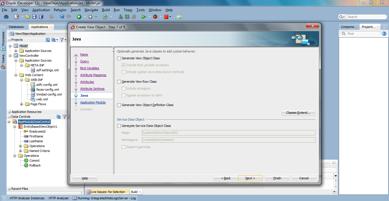 How to create a custom sql based view object? ~ Oracle ADF 12c ...